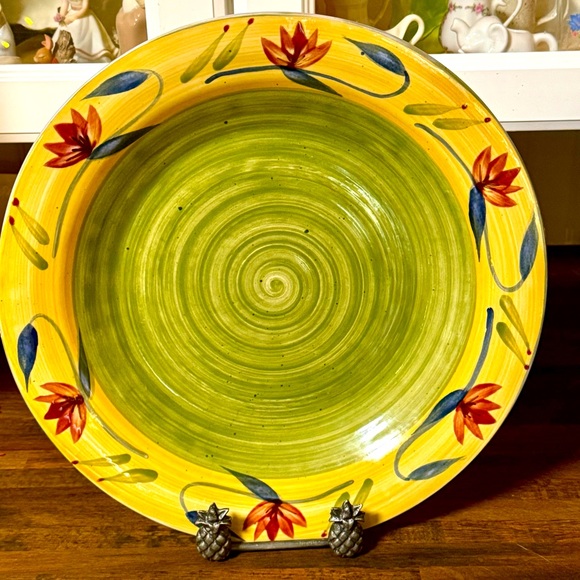 Pier 1 | Dining | Pier One Elizabeth Stoneware Serving Platter Rimmed ...